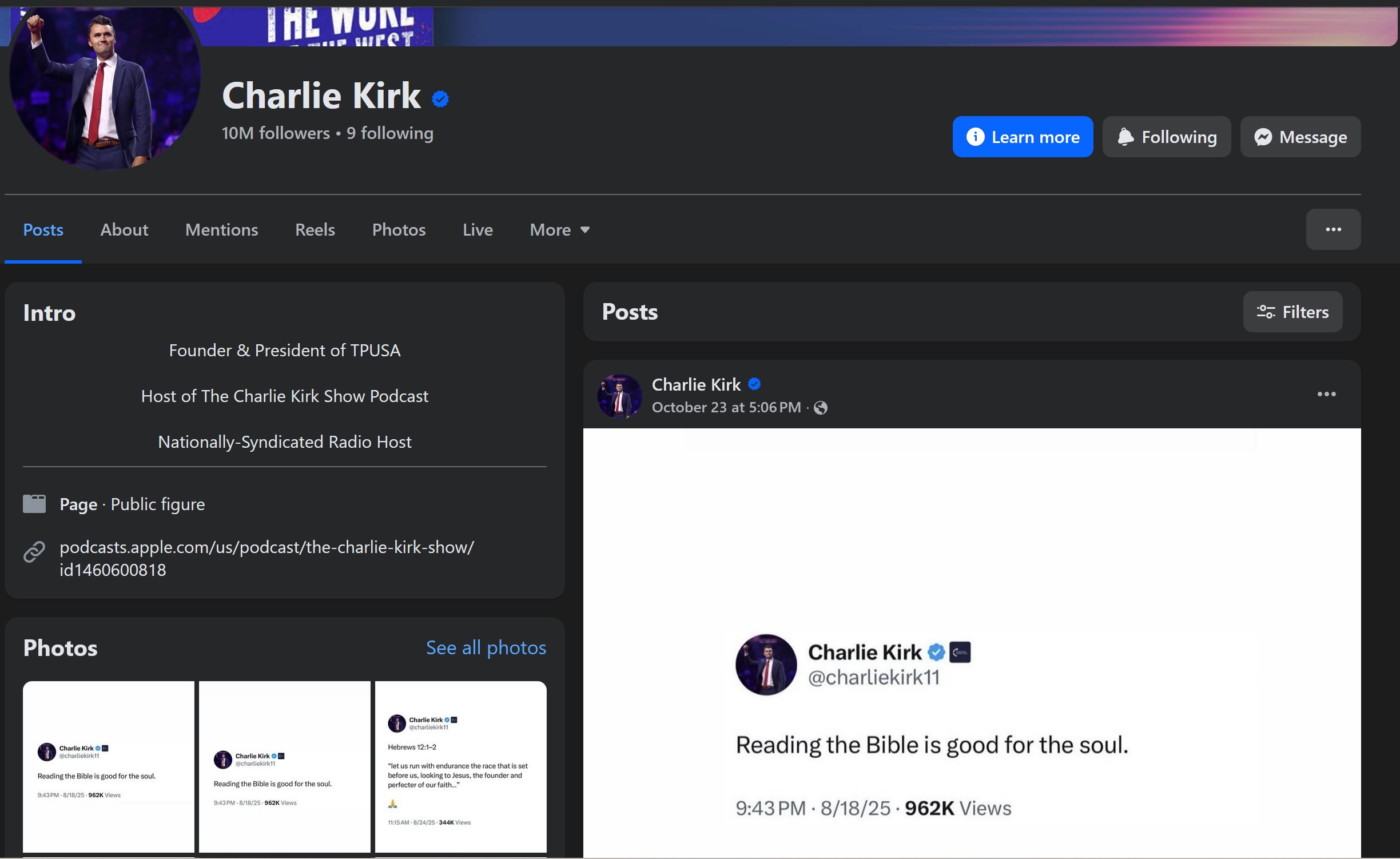 Charlie Kirk and Counting the Cost – Heart Soul Mind